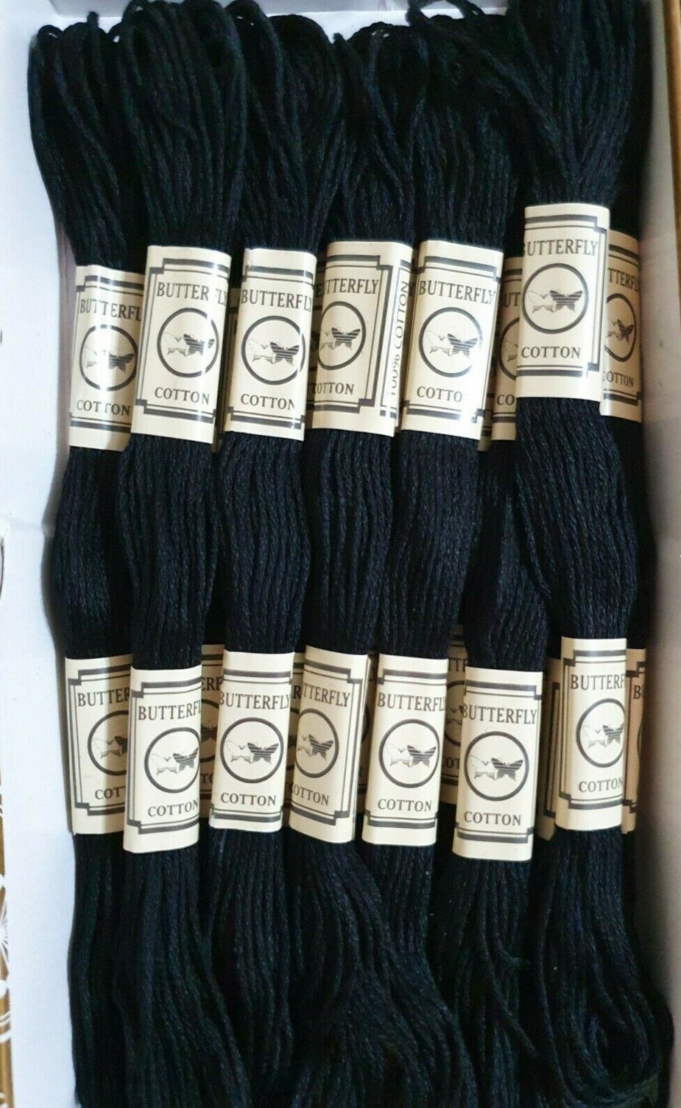 Black & White Stranded Cotton Cross Stitch Thread Skein 8m 100% cotton ...