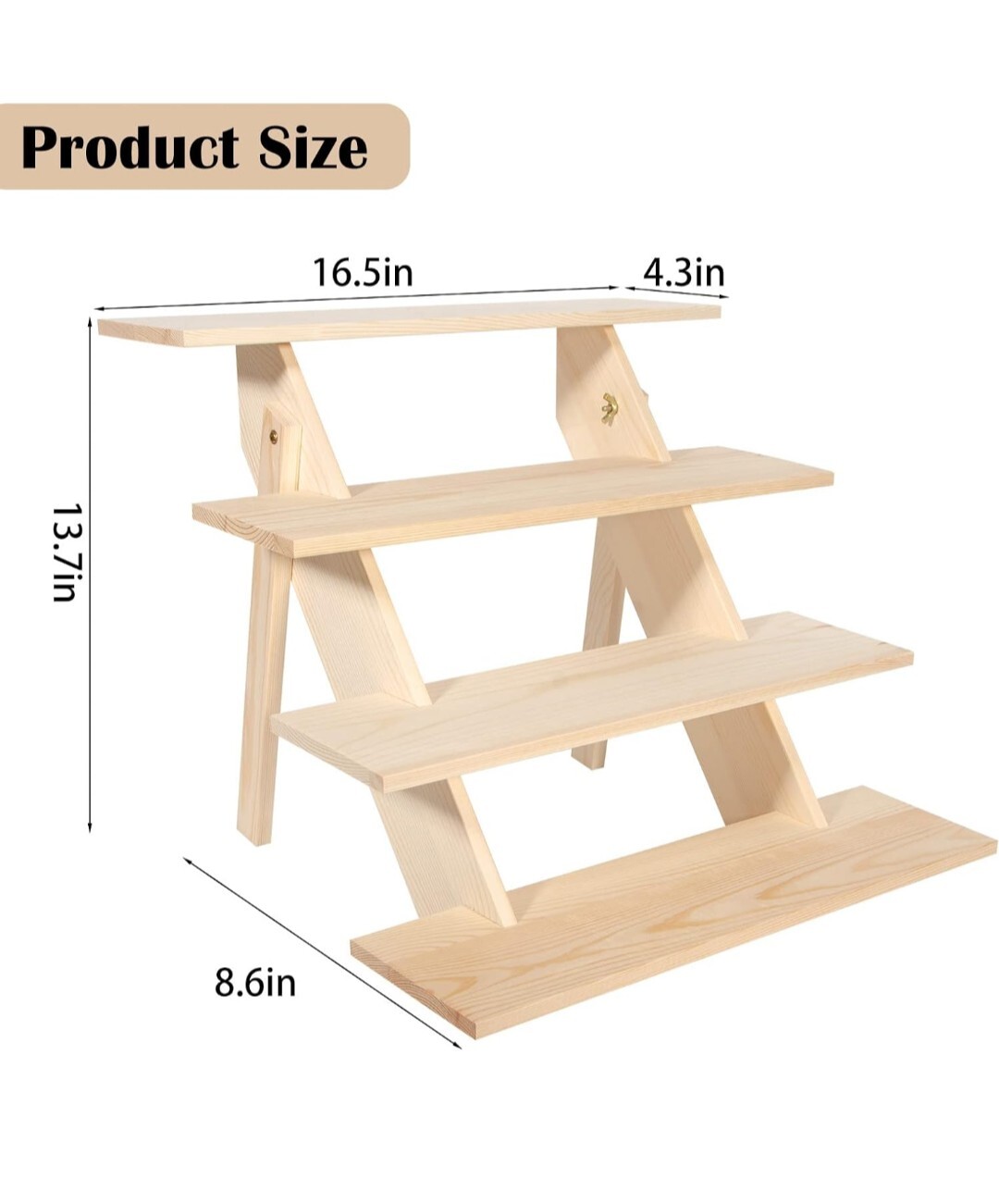 ZYP 4-Tier Wooden Retail Display Riser Wooden Display | eBay