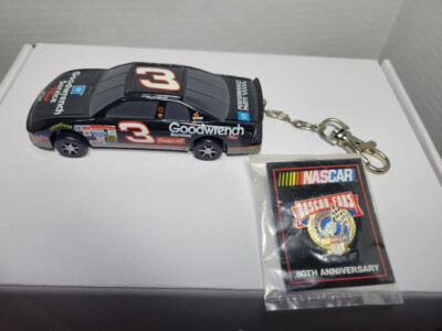 Nascar Dale Earnhardt #3 Goodwrench Keychain & 50th Anniversary Pin | eBay