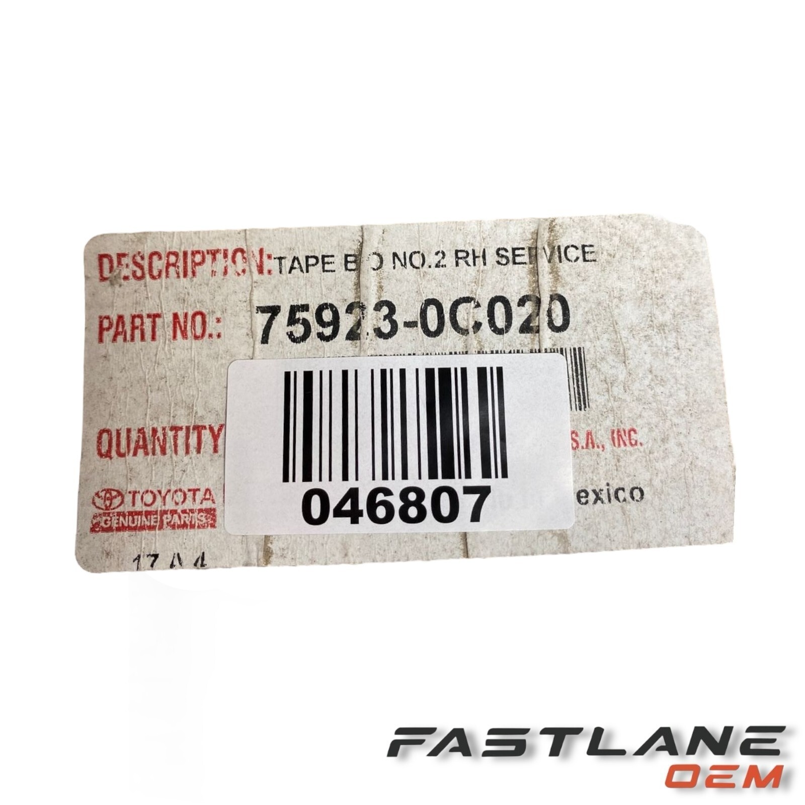 Genuine OEM Black out Tape for Toyota 759230C020 for sale online | eBay