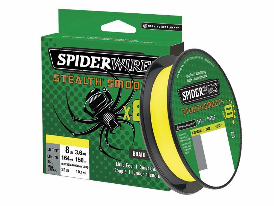 Braided line Spiderwire Stealth Smooth 8 Yellow 150m 0.05mm-0.23mm | eBay