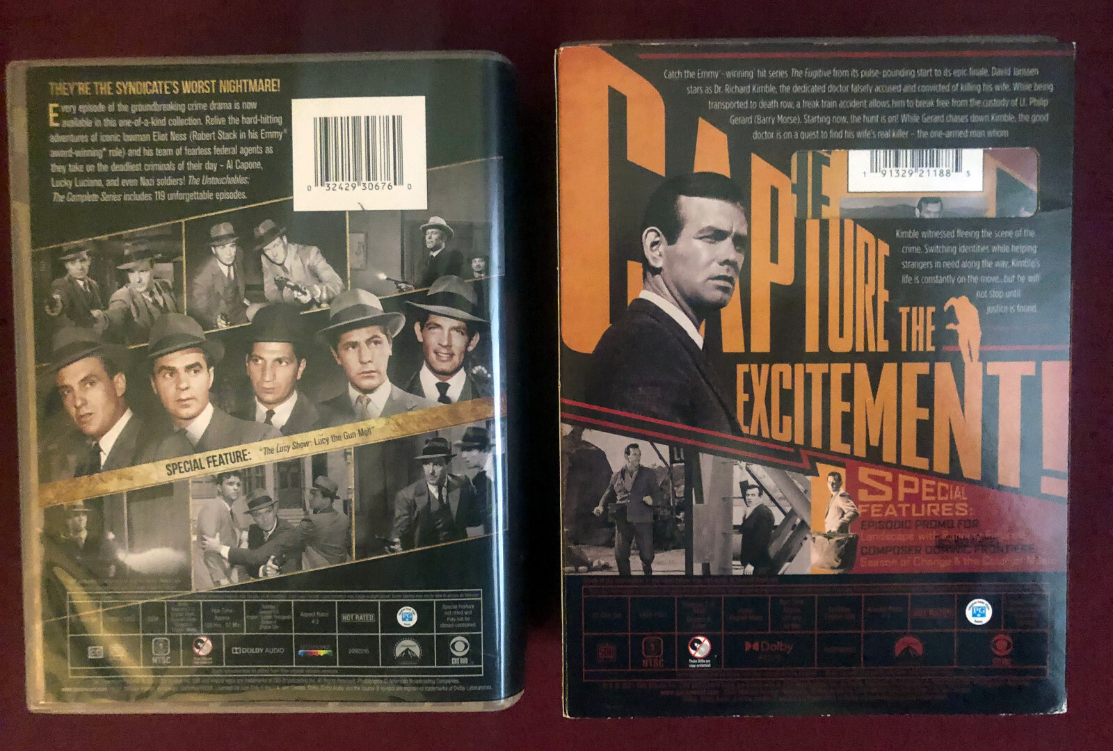 THE FUGITIVE & THE UNTOUCHABLES Complete Series DVD Box Sets | eBay