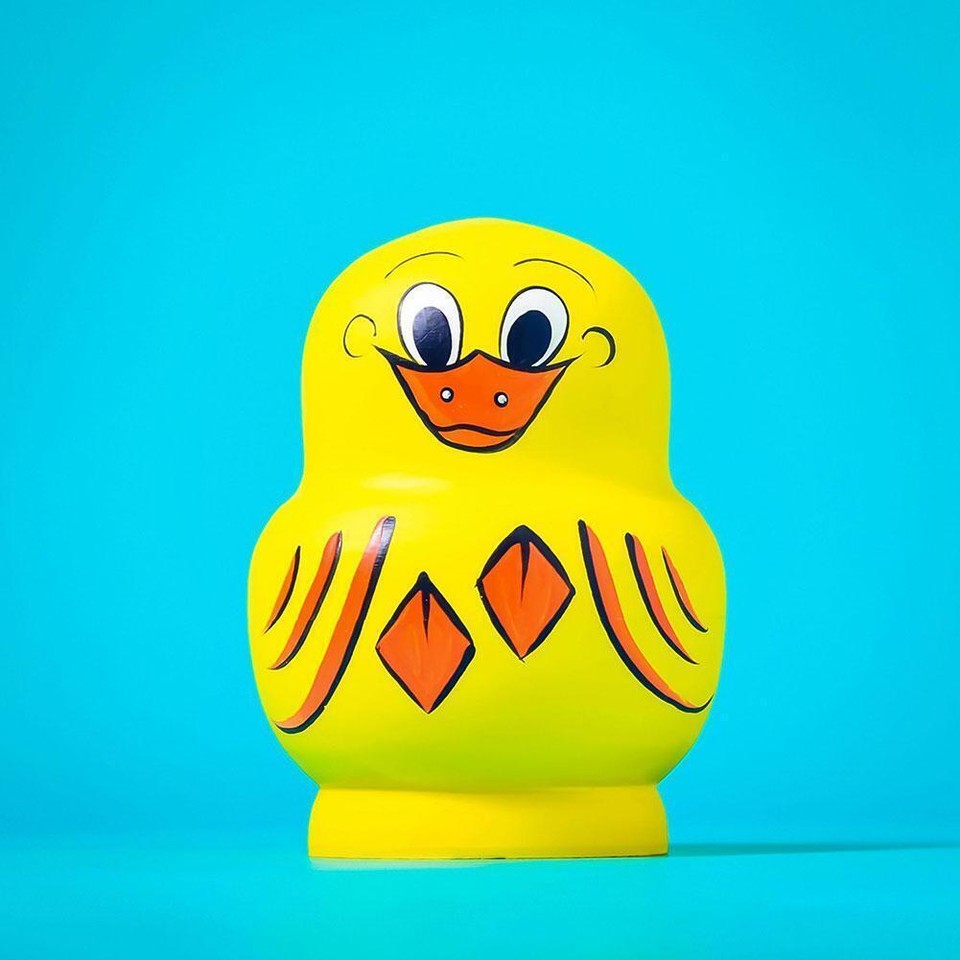 Stacked Duck, Stacked Duck Prank Wooden Duck Handmade Nesting Russian ...