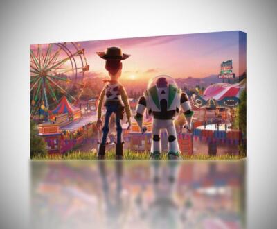 Toy Story Sunset CANVAS PRINT Wall Art Poster Woody Buzz Lightyear ...