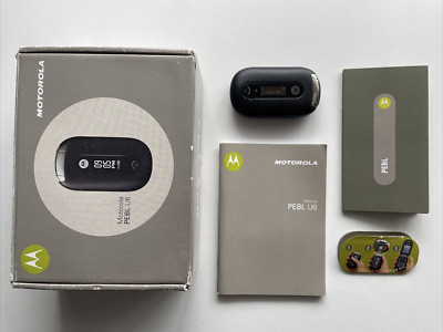 MOTOROLA PEBL U6 - Stylish Flip Mobile Phone - Black. BOXED (2005) Used ...