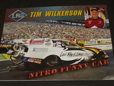 2014 TIM WILKERSON LRS INC. FORD FUNNY CAR NHRA POSTCARD | eBay