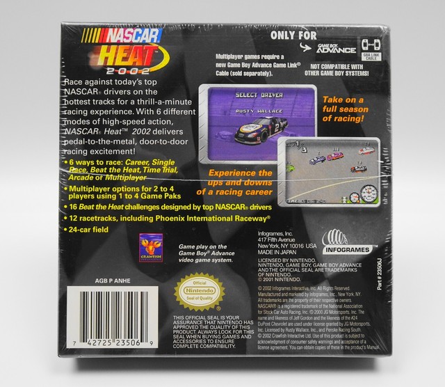 NASCAR Heat 2002 (Nintendo Game Boy Advance, 2002) for sale online | eBay