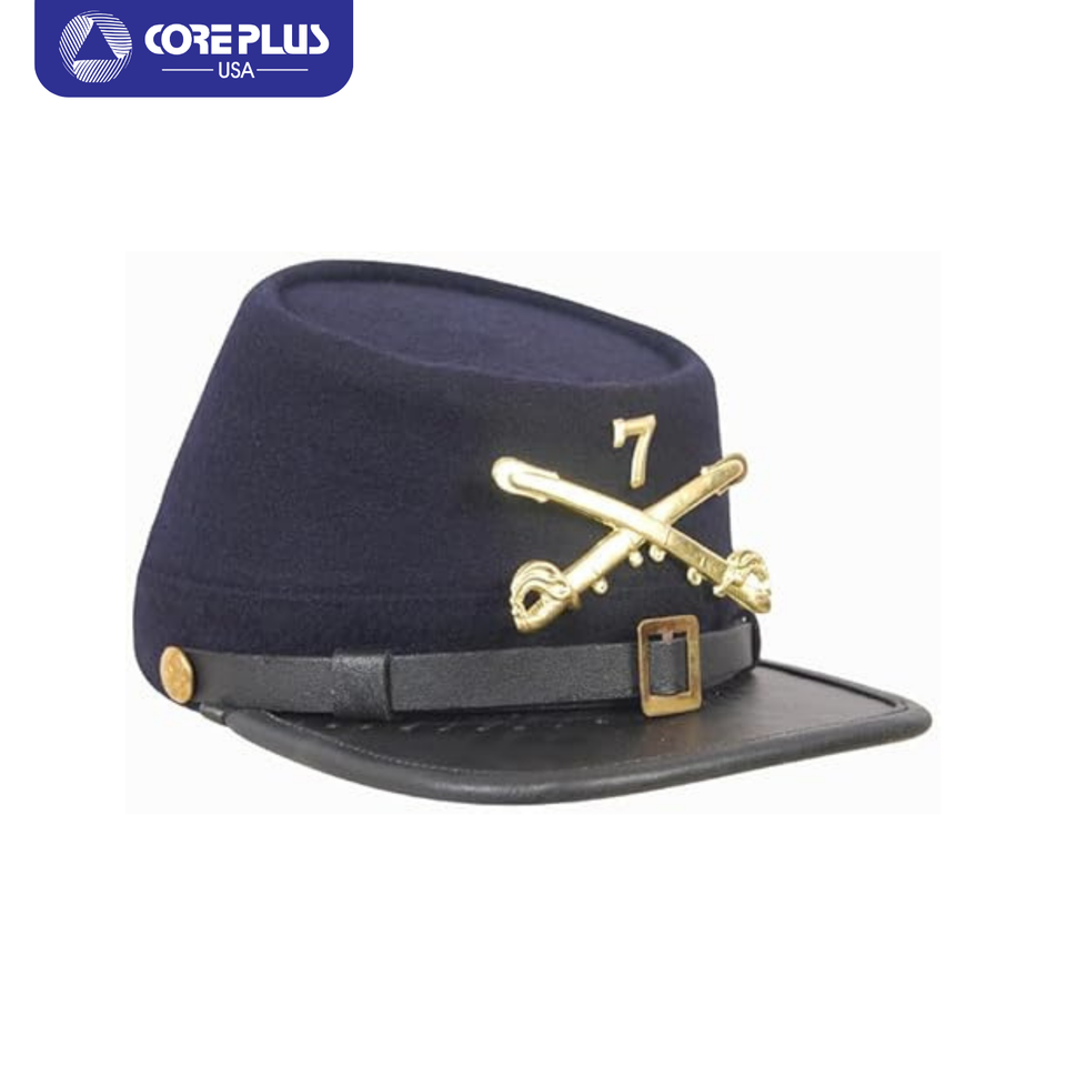 "US Civil War Men's Union 7th Cavalry Officer's Kepi - Authentic ...