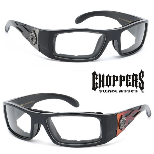 Fire Side Choppers Wind Resistant Padded Foam Sunglasses Motorcycle ATV ...