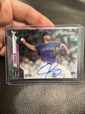 Jesus Tinoco 2020 Topps Chrome Rookie Auto Autograph RC RA-JT ROCKIES ...