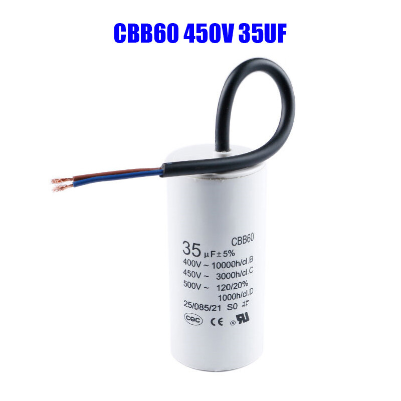 CBB60 450V 2-80UF Motor Run Capacitors Starting Capacitor 5% for ...