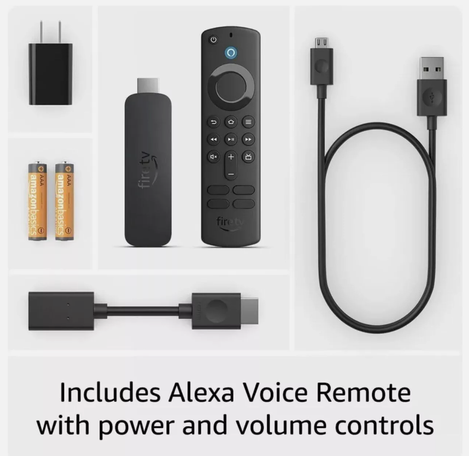 Amazon Fire TV Stick 4k W/ Alexa Voice Remote Include TV controls- New ...