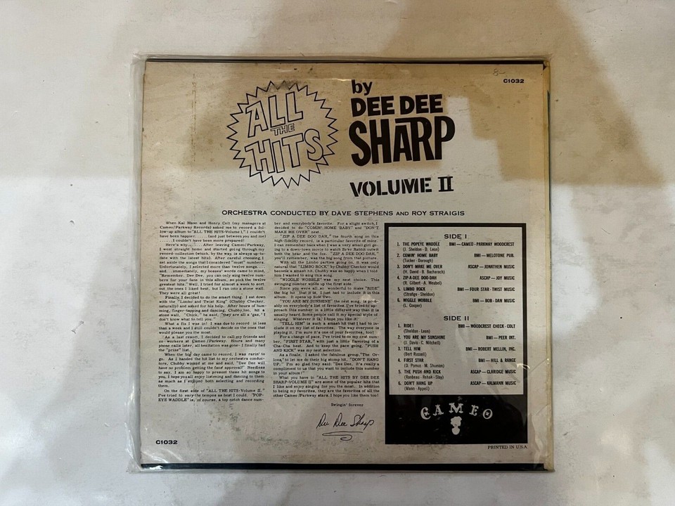 Dee Dee Sharp – All The Hits By Dee Dee Sharp - Volume II LP- Cameo – C1032 | eBay