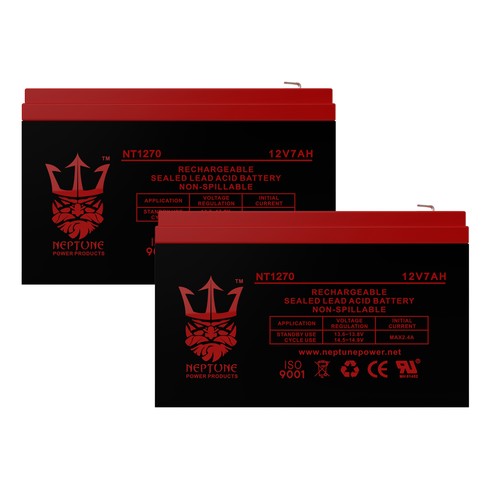 RAZOR E200 & E300S SCOOTER 12V 7ah Neptune Power Replacement Battery 2 ...