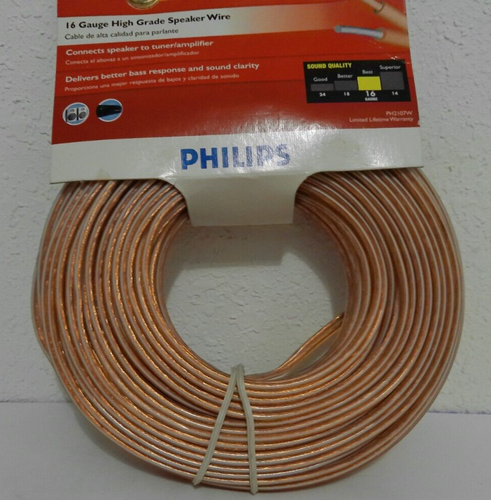 PHILIPS HOME THEATER QUALITY 16 GAUGE WIRE, 100 FOOT | eBay