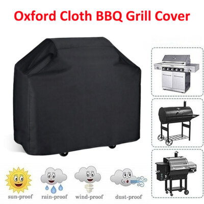 58 inch Waterproof BBQ Grill Cover Tarp Outdoor Heavy Duty Canvas All ...