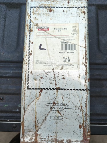 Lincoln Electric Fleetweld 5P 3/32" x 12" Rods ED010211, 50 Lbs | eBay