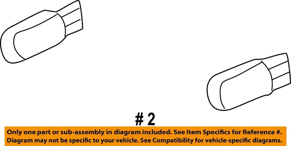 FORD OEM 84-23 Blackwood Rear Lamps High Mounted Stop Lamp-Bulb ...