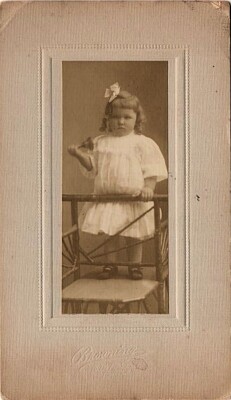 c1900 Child's Photo "Alice Cook" Portland, OR Browning Photograph | eBay