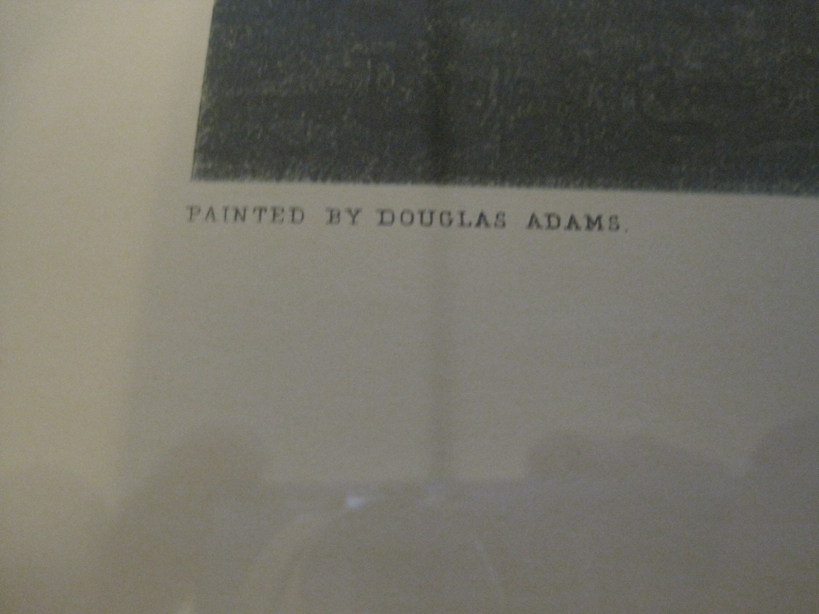 Douglas Adams "The Drive" framed & matted hand colored art print 28x37 ...