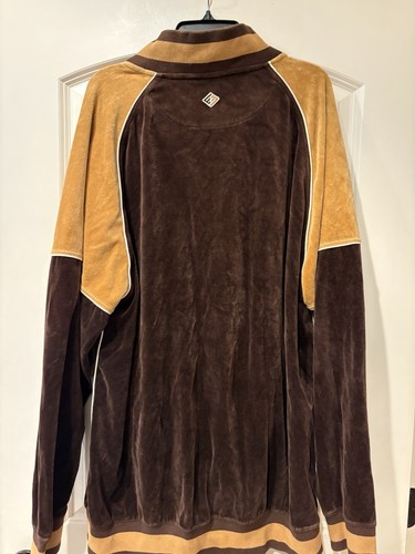 Vintage Enyce Velour Track Suit Jacket Brown Men’s Size 3XL Hip Hop ...