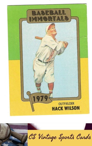 1980-87 SSPC HOF #169a Hack Wilson | eBay