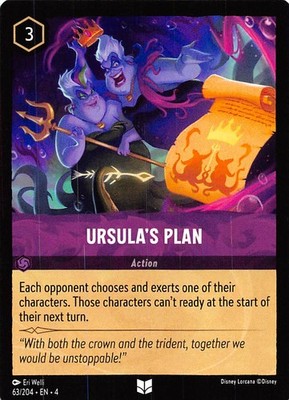 Ursula's Plan 63/204 Ursula's Return Disney Lorcana 005049 | eBay