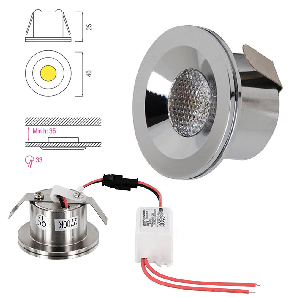 Mini LED Strahler Spot Deco Einbauleuchte Klein Einbaustrahler ...