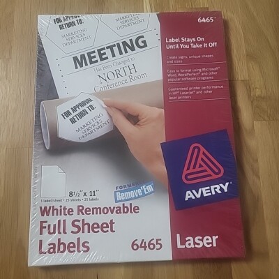 Inkjet Labels - Full Sheet
