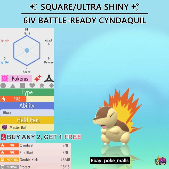 Shiny Cyndaquil Sprite