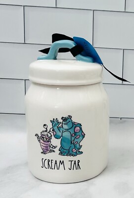 Rae Dunn Monsters Inc Pixar Canister Scream Jar Sully and Boo Mike ...