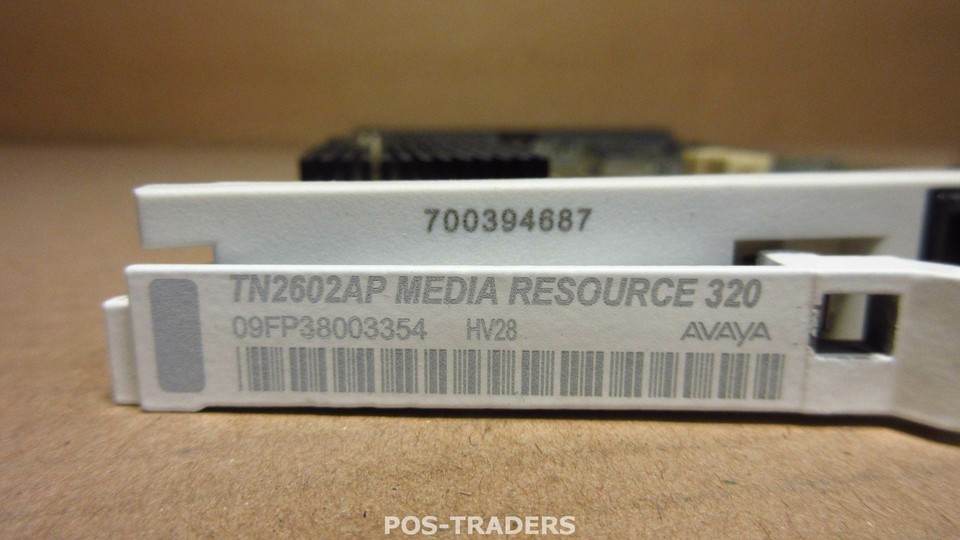 Avaya TN2602AP IP Media Resource Card 320 Module Board PULLED FROM ...