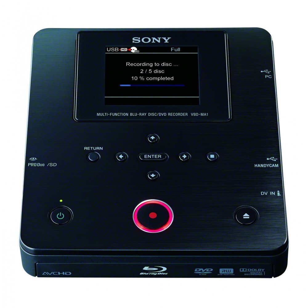 Sony VBD-MA1 DVDirect MA1 MultiFunction Blu-Ray DVD Disc Recorder AVCHD ...