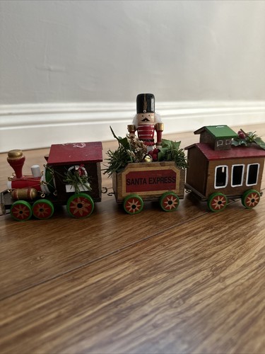 vintage wooden christmas train | eBay