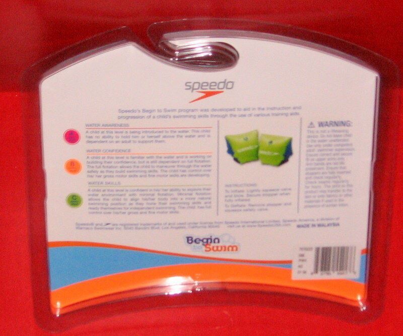 Speedo Begin to Swim Level B Printed Armbands Kids Ages 2-12 Max Weight ...