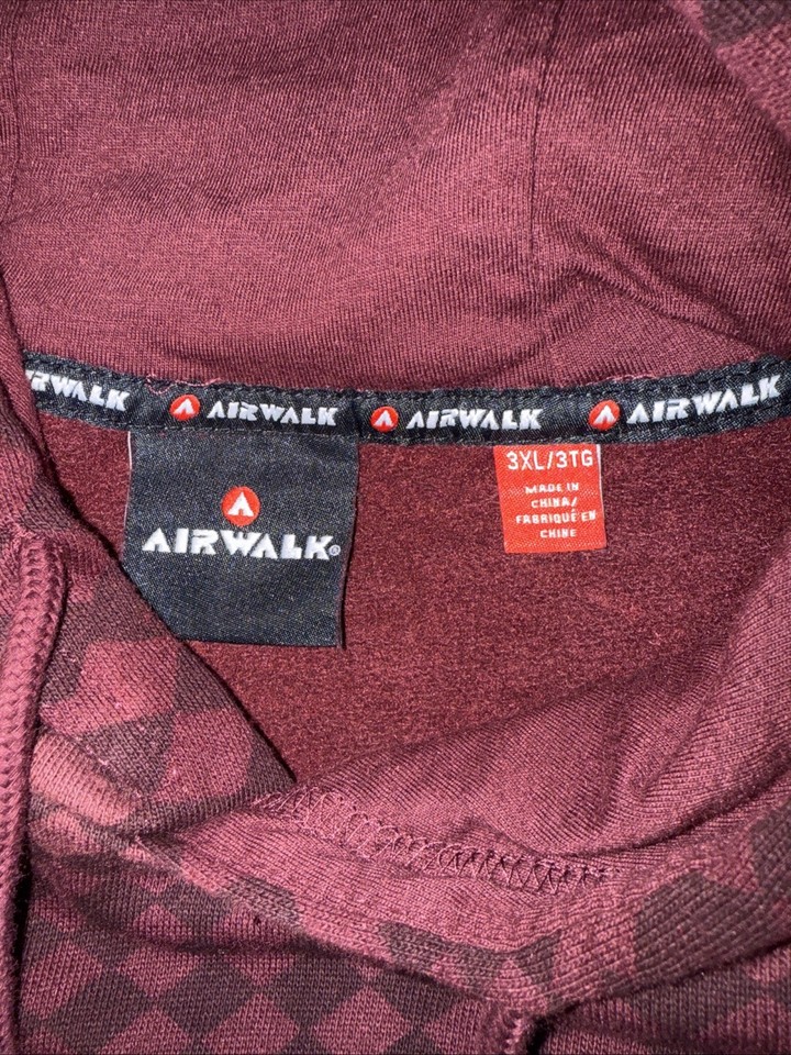 Airwalk Men's Graphic Pullover Hoodie Sweatshirt Size 3XL, Dark Ox ...