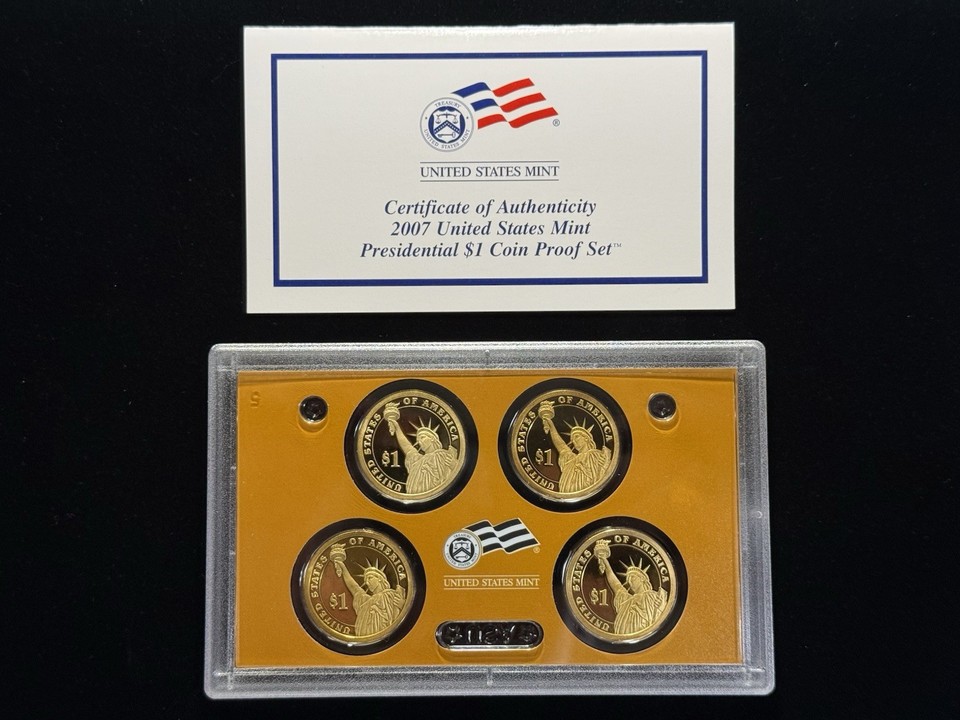 Lot Of (70) 2007-09 U.S. Mint Presidential $1 Coin Proof Set Item #895 ...