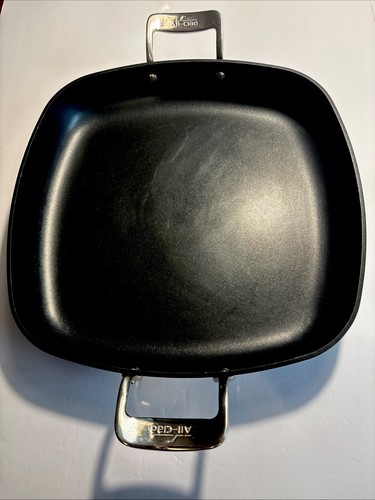 All-Clad 13" Square Double-Handle Non-Stick Hard Anodized Frying Pan #2 ...