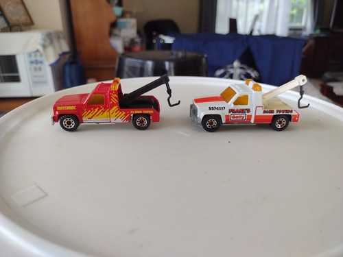 Matchbox GMC Wrecker Tow Truck Lot Franks Getty & Red Matchbox 24 Hour ...