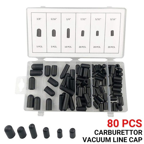 Vacuum Line Cap Silicone Hose Cap Block Off Assortment kit For ...
