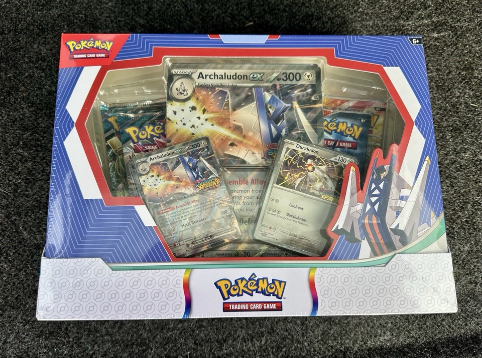 🔥 Pokemon Reshiram EX & Archaludon EX Collection Box Bundle Exclusive ...