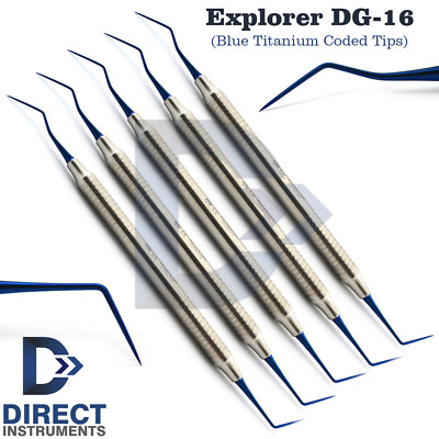 5 Pieces DG16 Dental Endodontic Explorer Titanium Light Weight ...