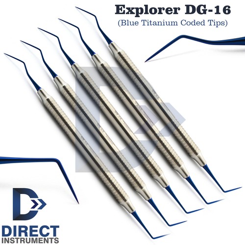 5 Pieces DG16 Dental Endodontic Explorer Titanium Light Weight ...