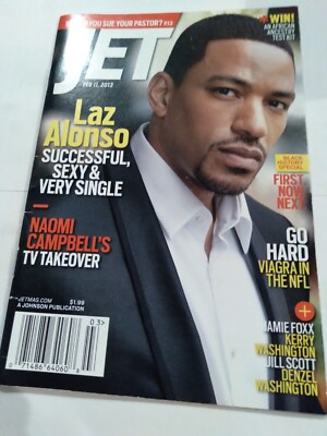 Jet Magazine Feb 11, 2013, Lazarus Alonso,Naomi Campbell, Jamie Foxx ...