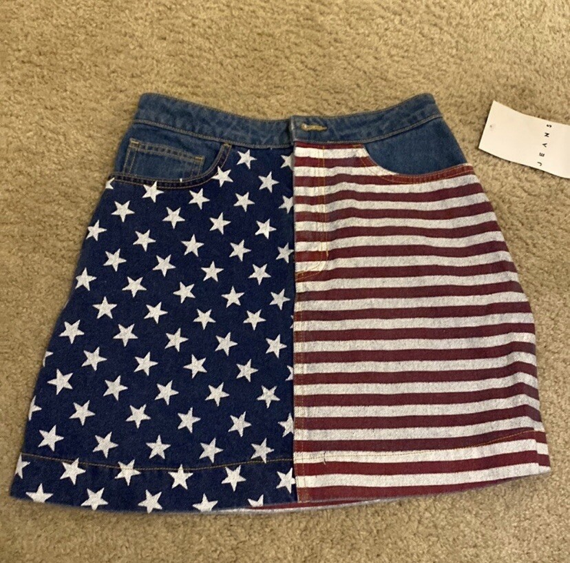 American Flag Mini Skirt