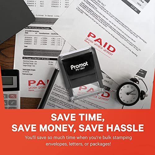 Paid Stamp Self Inking Stamp - Paid Stamp for Office Accounts Payable ...