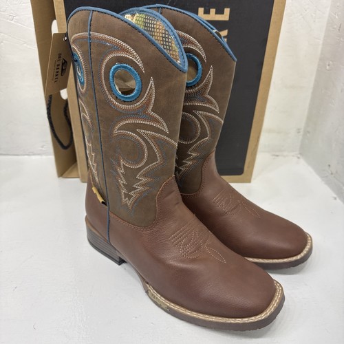 NEW WESTERN BOOT DYLAN DBL BARREL Brand - BROWN, Kids Size 4. #1-3. | eBay
