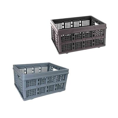 Folded Storage Bins Storage Crate Collapsible Storage for Kitchen ...