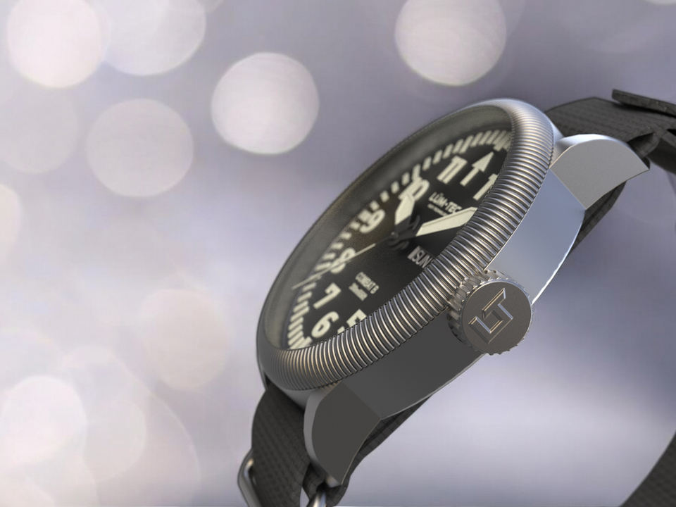 Lum-Tec Mens Watch Combat B66 Day Date 43mm Black Dial Miyota Japan ...