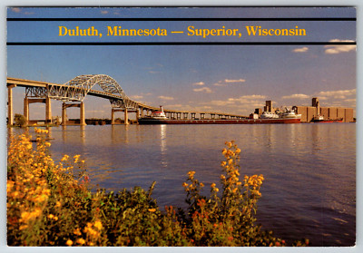 c1980s Duluth Minnesota Superior Wisconsin Hi-Bridge Bridge Vintage ...